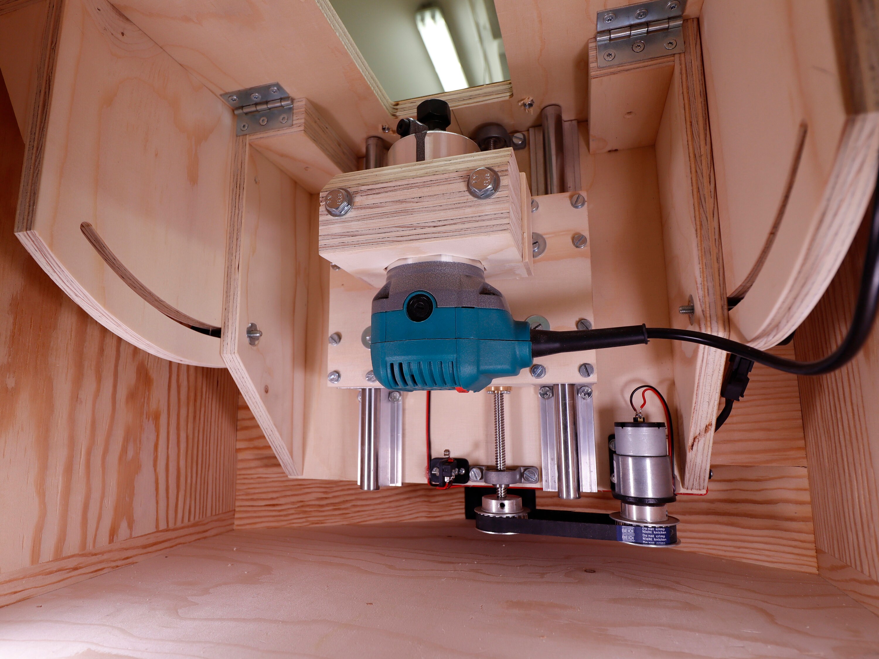 Motorized Router Lift Plans – Imperial & Metric Build, Adjustable for ...