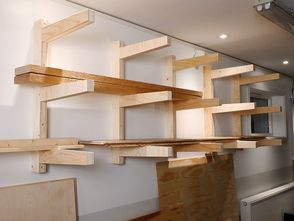 Customizable Wall-mounted Lumber Rack Plans Hang Your Lumber on the ...