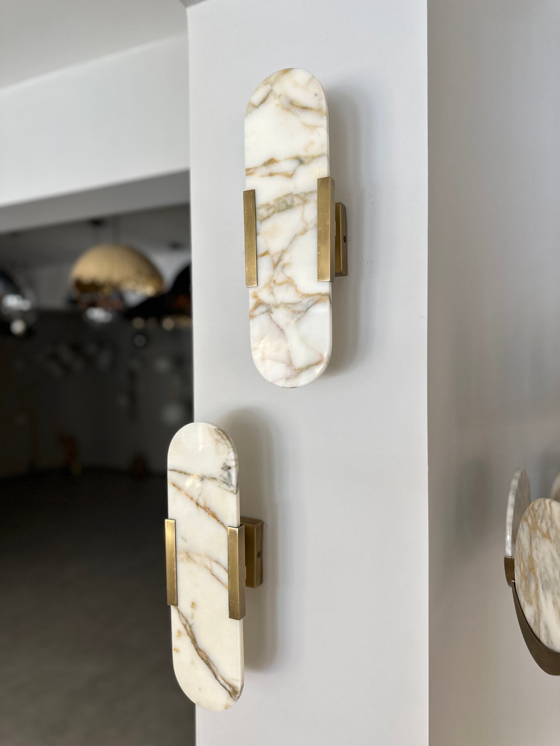 Marble Wall Lamp, Marble Sconce, Marble Lamp, Wall Sconce, Modern Wall ...