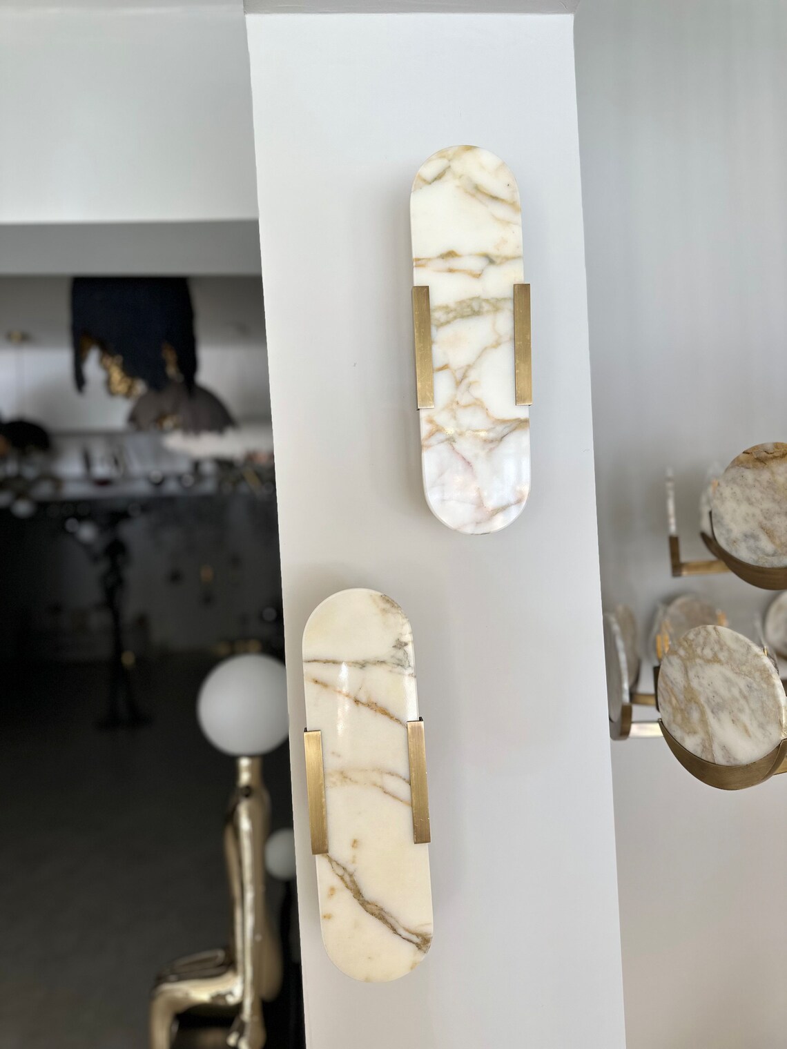 Marble Wall Lamp, Marble Sconce, Marble Lamp, Wall Sconce, Modern Wall ...