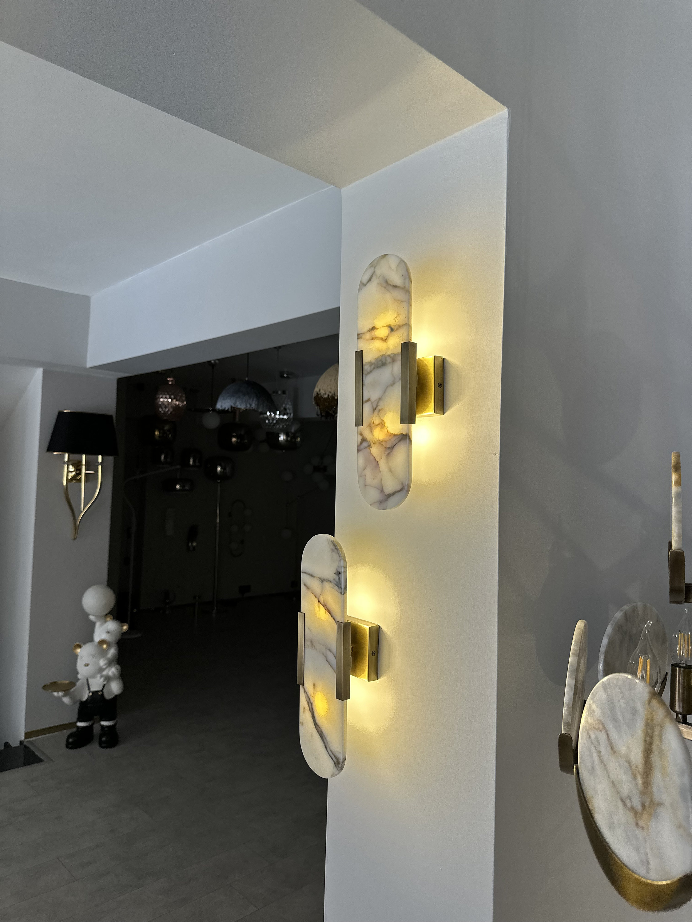 Marble Wall Lamp, Marble Sconce, Marble Lamp, Wall Sconce, Modern Wall ...