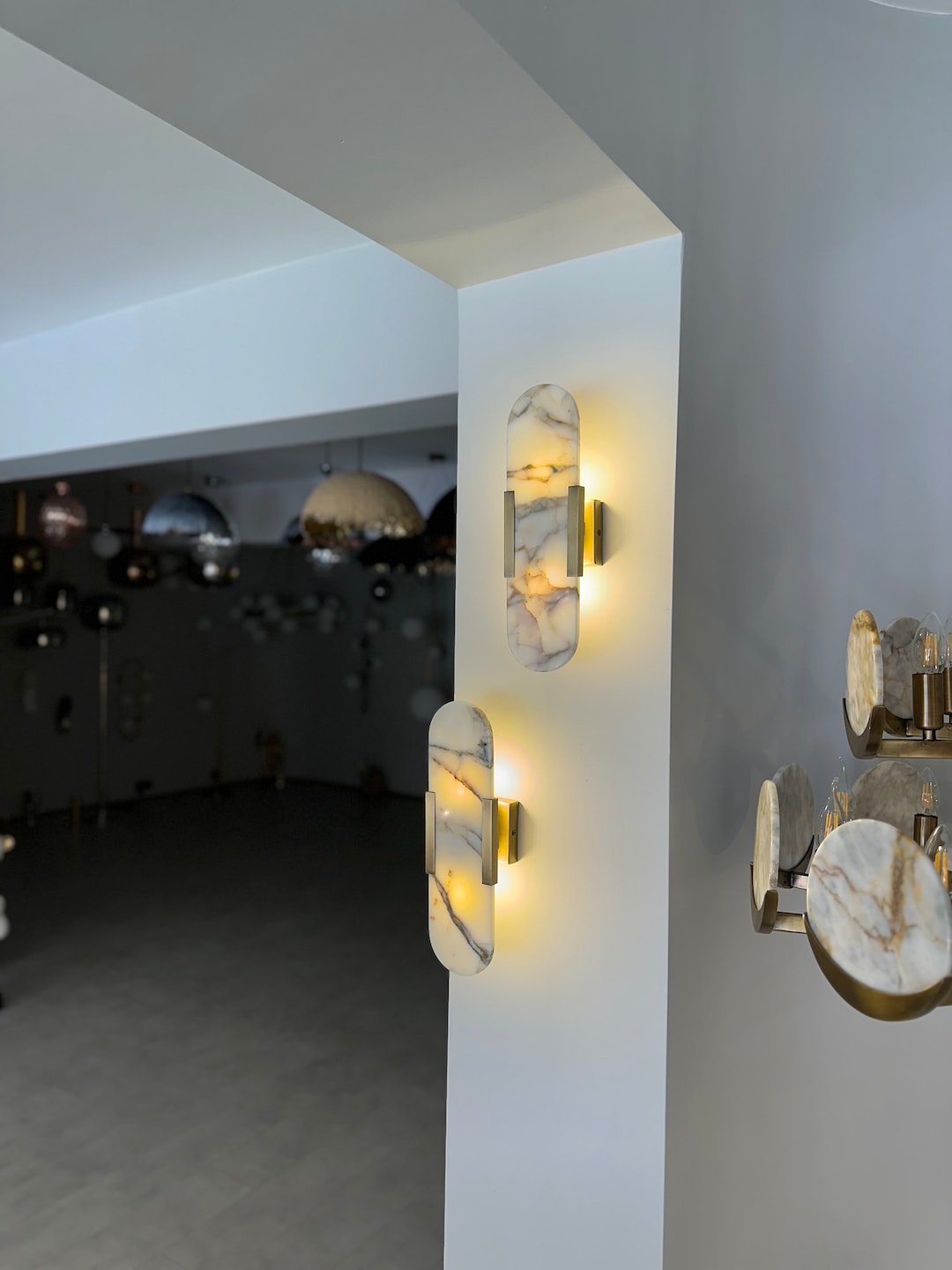 Marble Wall Lamp, Marble Sconce, Marble Lamp, Wall Sconce, Modern Wall ...