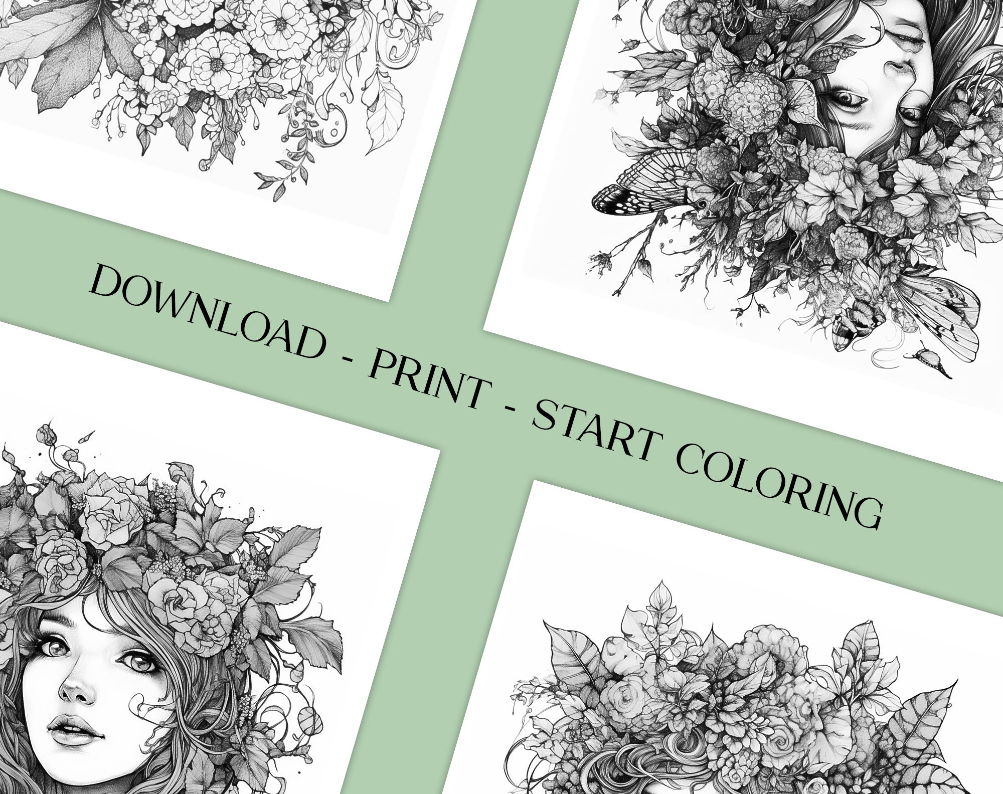 10 Forest Princess Coloring Pages for Adults - Enter a World of ...