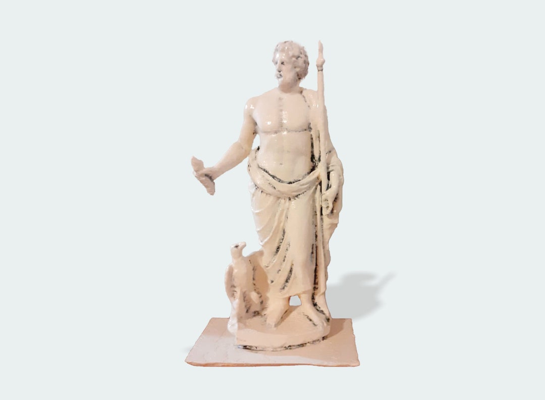 Zeus Sculpture Greek Statue Olympic God Zeus Mini Statue - Etsy