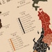 Japan Map Print, Japan Poster Map, Decorative Map Gift for Japan Lovers ...