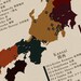Japanese Whisky Distilleries Decorative Map, Japanese Wall Art Vintage ...
