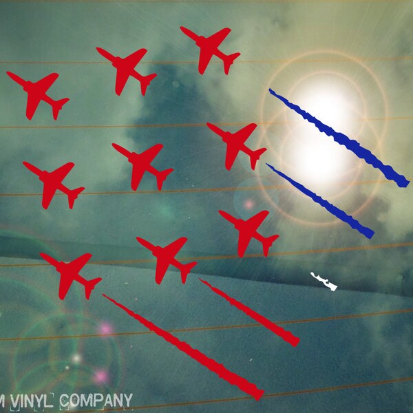 Raf Red Arrows Car Stickers - Etsy UK