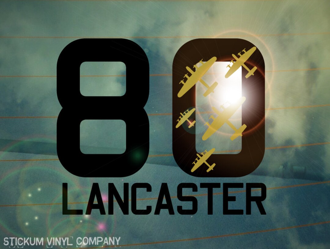 Lancaster Bomber 80th Anniversary Car Decal - Etsy