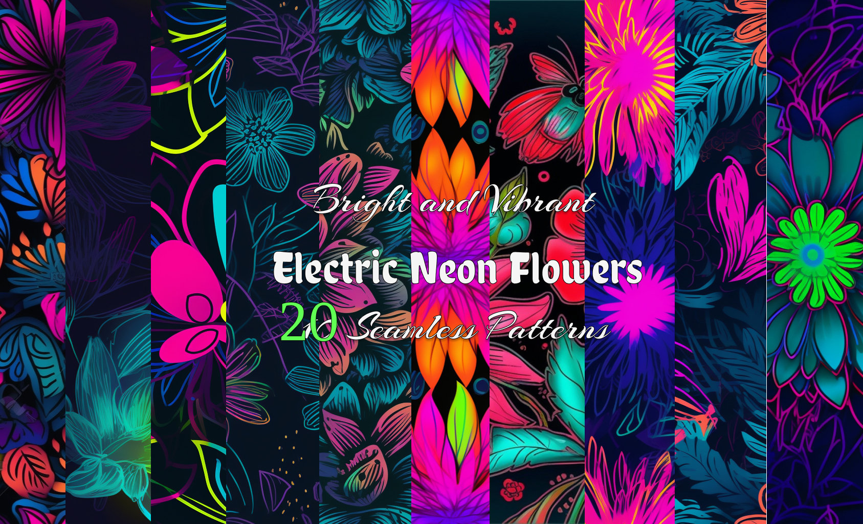 Bright Neon Flowers