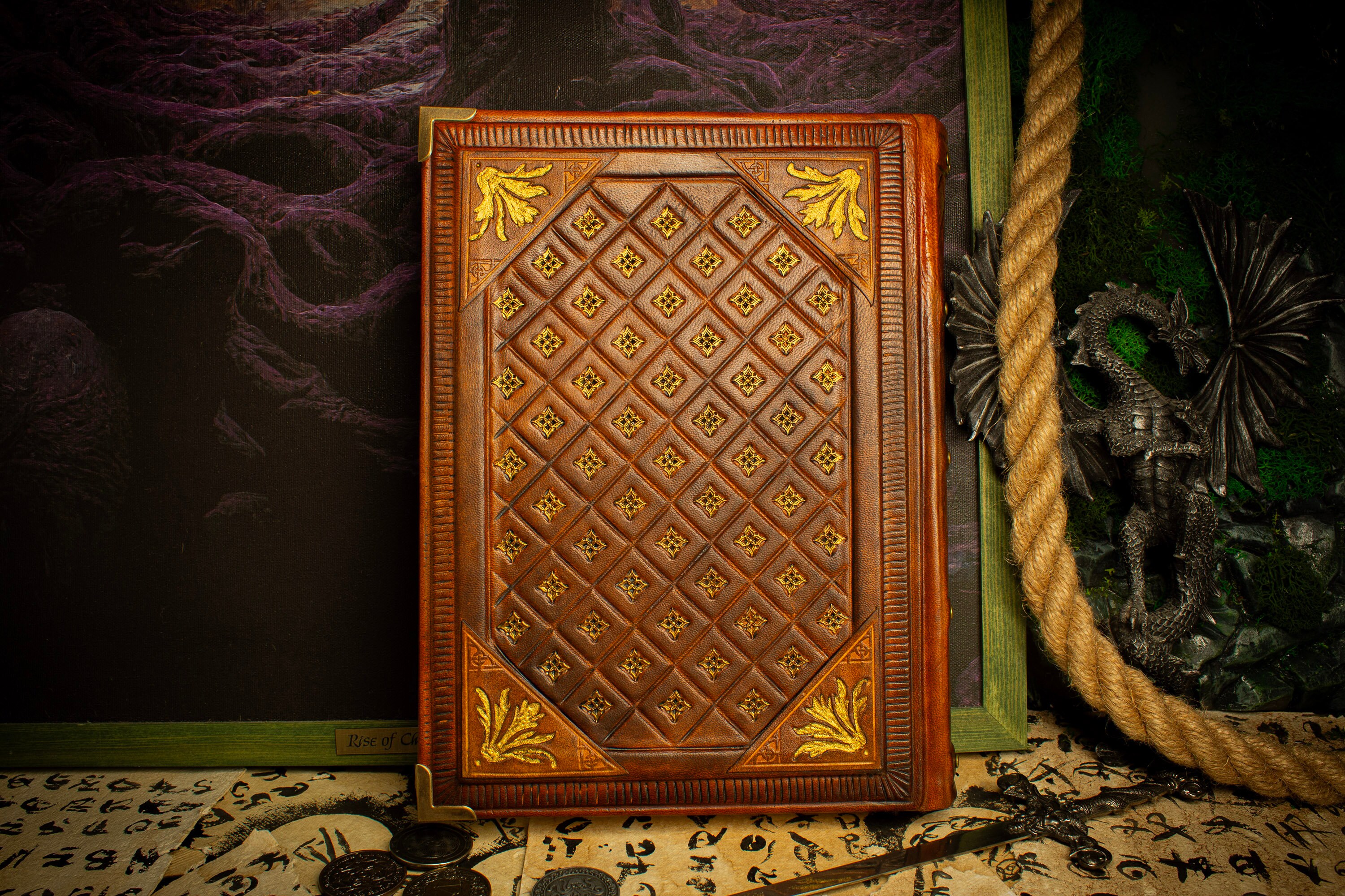 Skyrim Leather Big Notebook, Leather Notebook, Diary, Journal, the ...