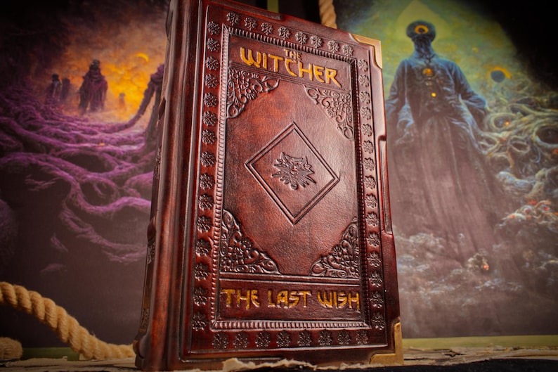 The Witcher Leather Binding, First Two Volumes, Andrzej Sapkowski - Etsy UK