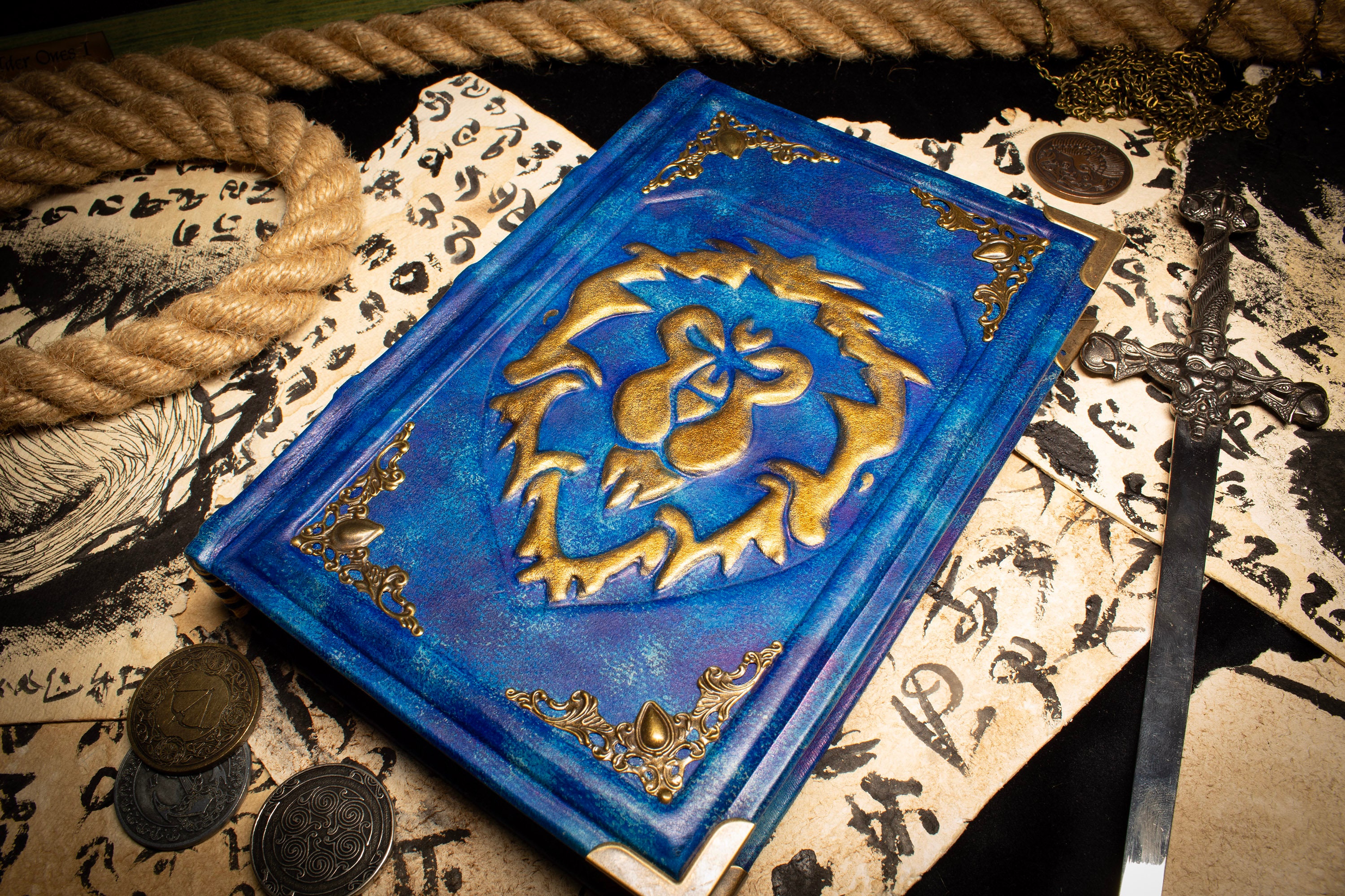 World of Warcraft Notebook, Wow, Alliance Book, Leather Notebook, Diary ...