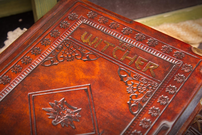 The Witcher Leather Binding, First Two Volumes, Andrzej Sapkowski - Etsy UK