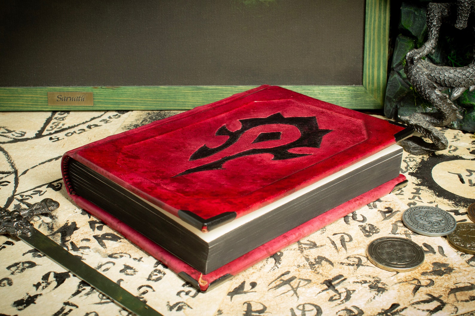 Horde Notebook, Wow, World of Warcraft Book, Leather Notebook, Diary ...