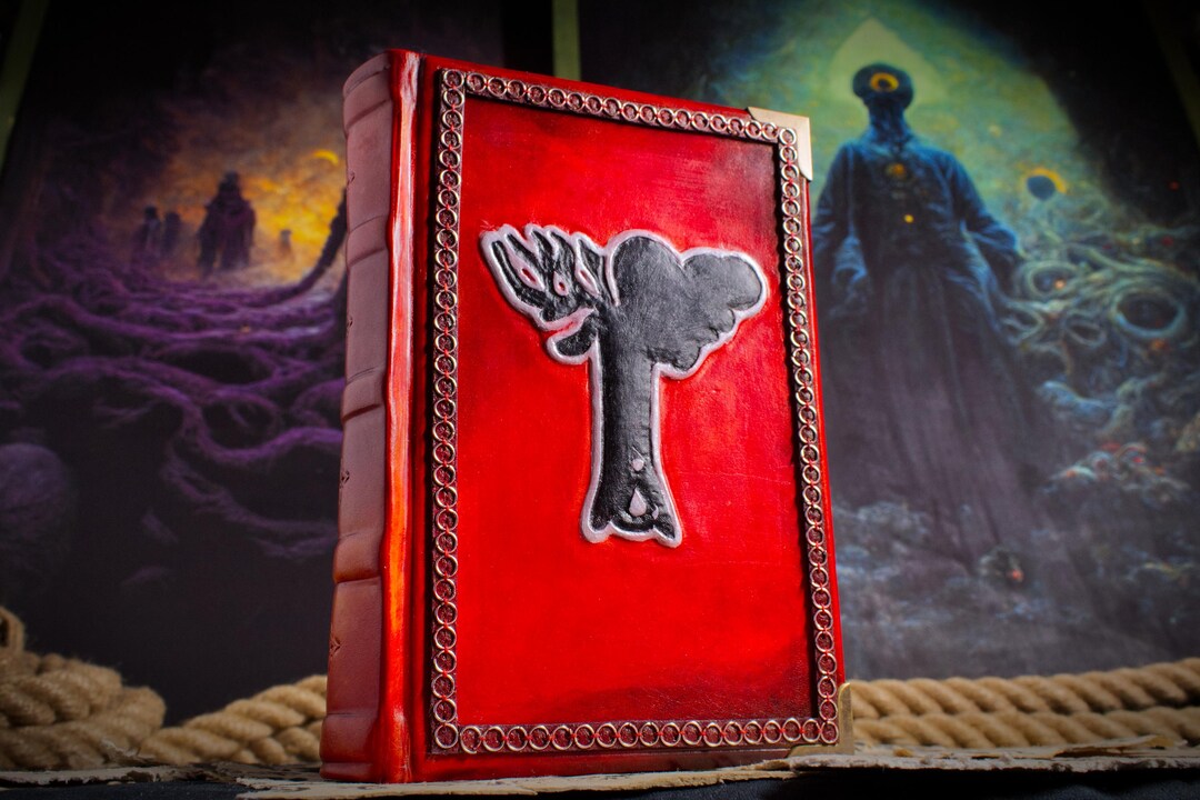 Leather Replica of the Skyrim Magic Book, Book of Transmutation Spells ...