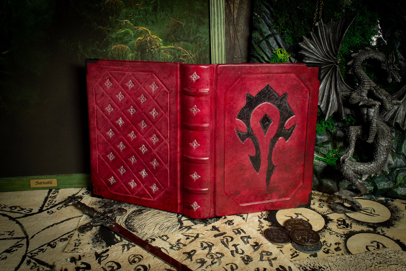 Horde Notebook, Wow, World of Warcraft Book, Leather Notebook, Diary ...