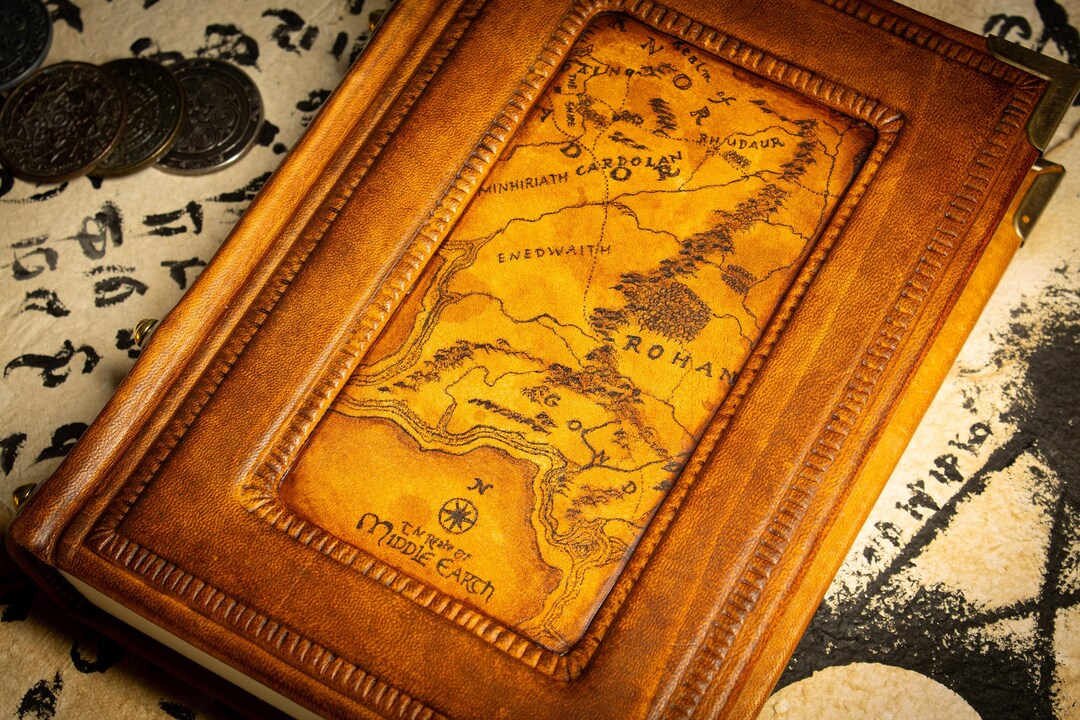 Lord of the Ring Notebook, Leather Notebook, Tolkien, Diary, Journal ...