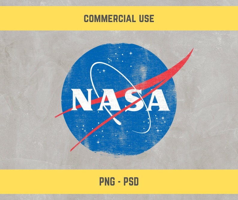 Distressed Nasa Logo Design With Commerical License, Nasa Logo Psd ...