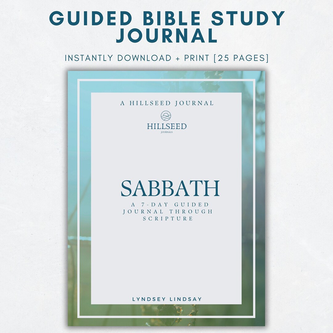 Sabbath Rest Bible Study Journal, 7-day Christian Sabbath Rest Guide, Sabbath Bible Reading Plan ...