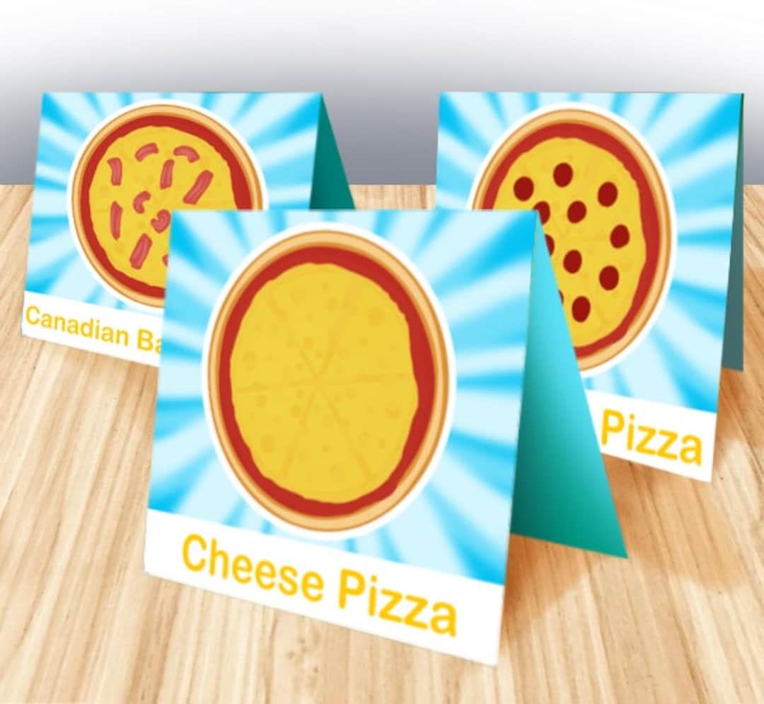 Sims Pizza Party Food Label Pack - Etsy