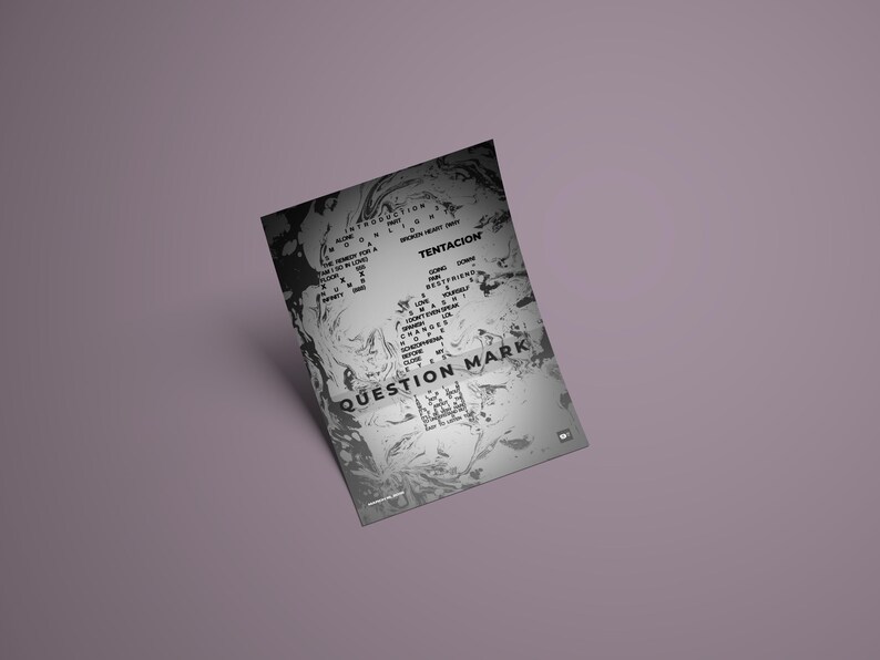 Xxxtentacion Poster, Question Mark Poster, Rap Poster, Music Poster ...