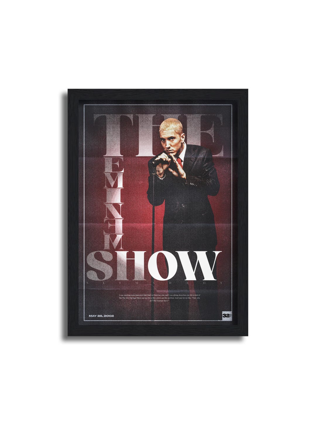 Eminem Poster, the Eminem Show Poster, Slim Shady Poster Rap Poster ...