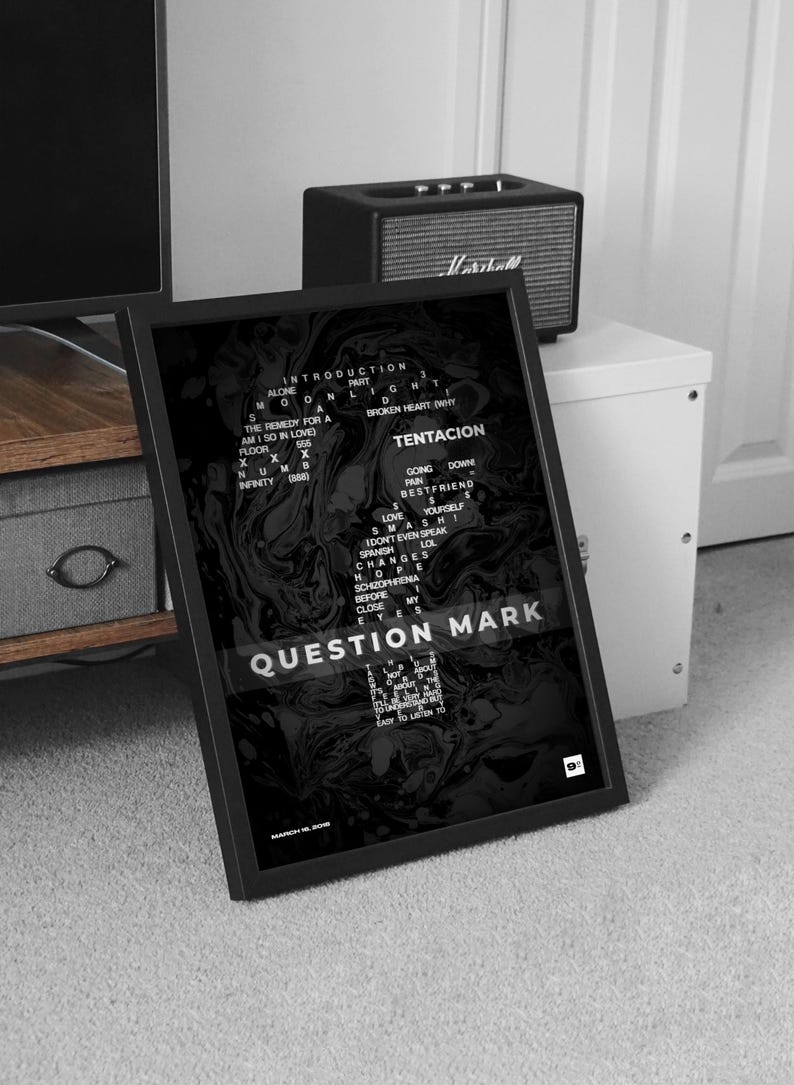 Xxxtentacion Poster, Question Mark Poster, Rap Poster, Music Poster ...
