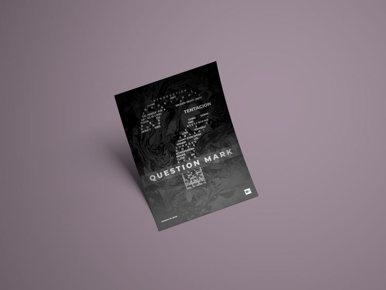 Xxxtentacion Poster, Question Mark Poster, Rap Poster, Music Poster ...