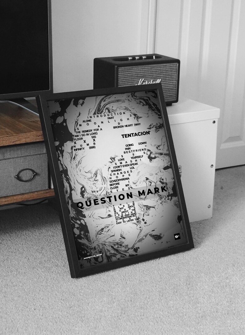 Xxxtentacion Poster, Question Mark Poster, Rap Poster, Music Poster ...