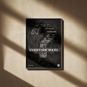 Xxxtentacion Poster, Question Mark Poster, Rap Poster, Music Poster ...