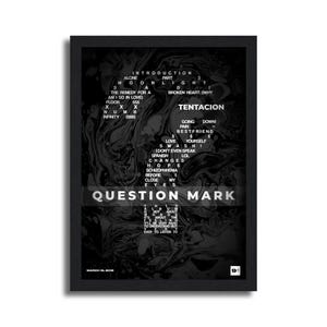 Xxxtentacion Poster, Question Mark Poster, Rap Poster, Music Poster ...