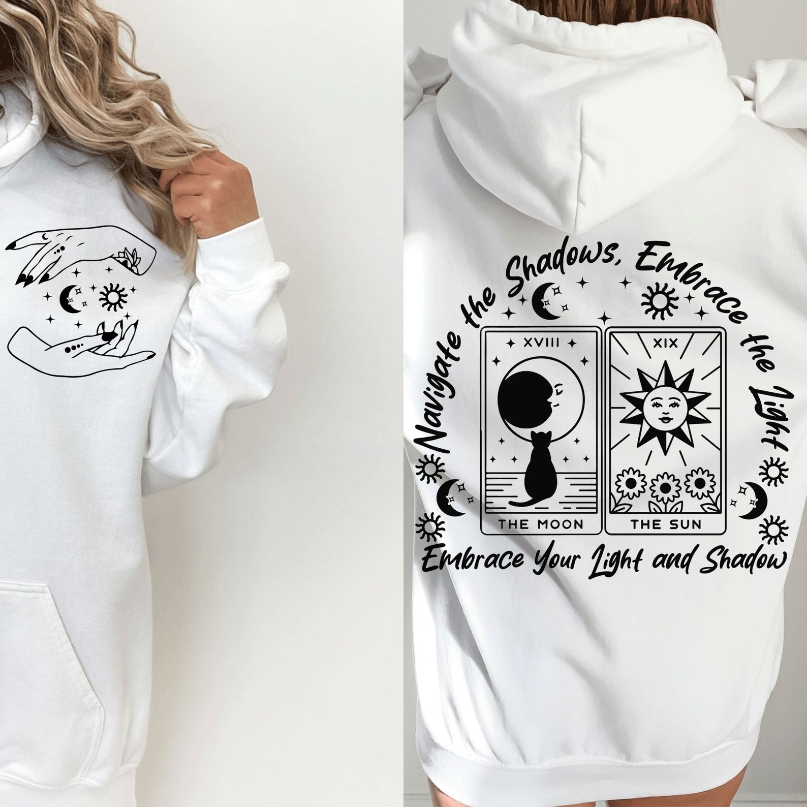 Tarot Cards Sun and Moon SVG, Tarot Svg, Tarot Cards Svg,magic ...