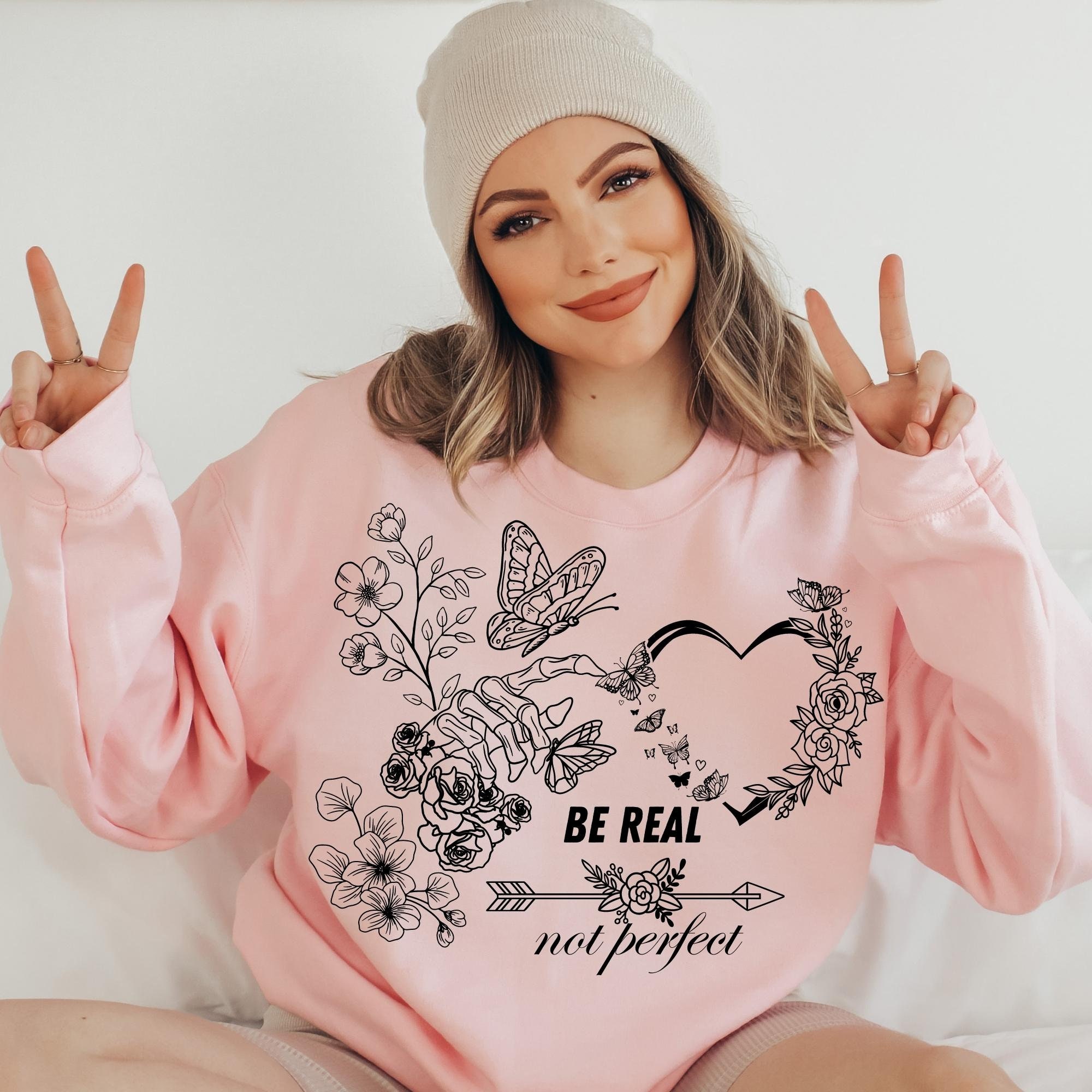 Be Real Not Perfect SVG PNG, Svg Cut Files for Cricut, Self Love Svg ...