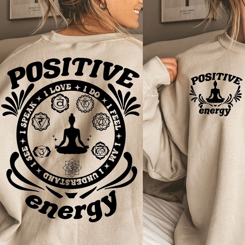 Positive Energy SVG PNG Svg Cut Files for Cricut Self Love - Etsy