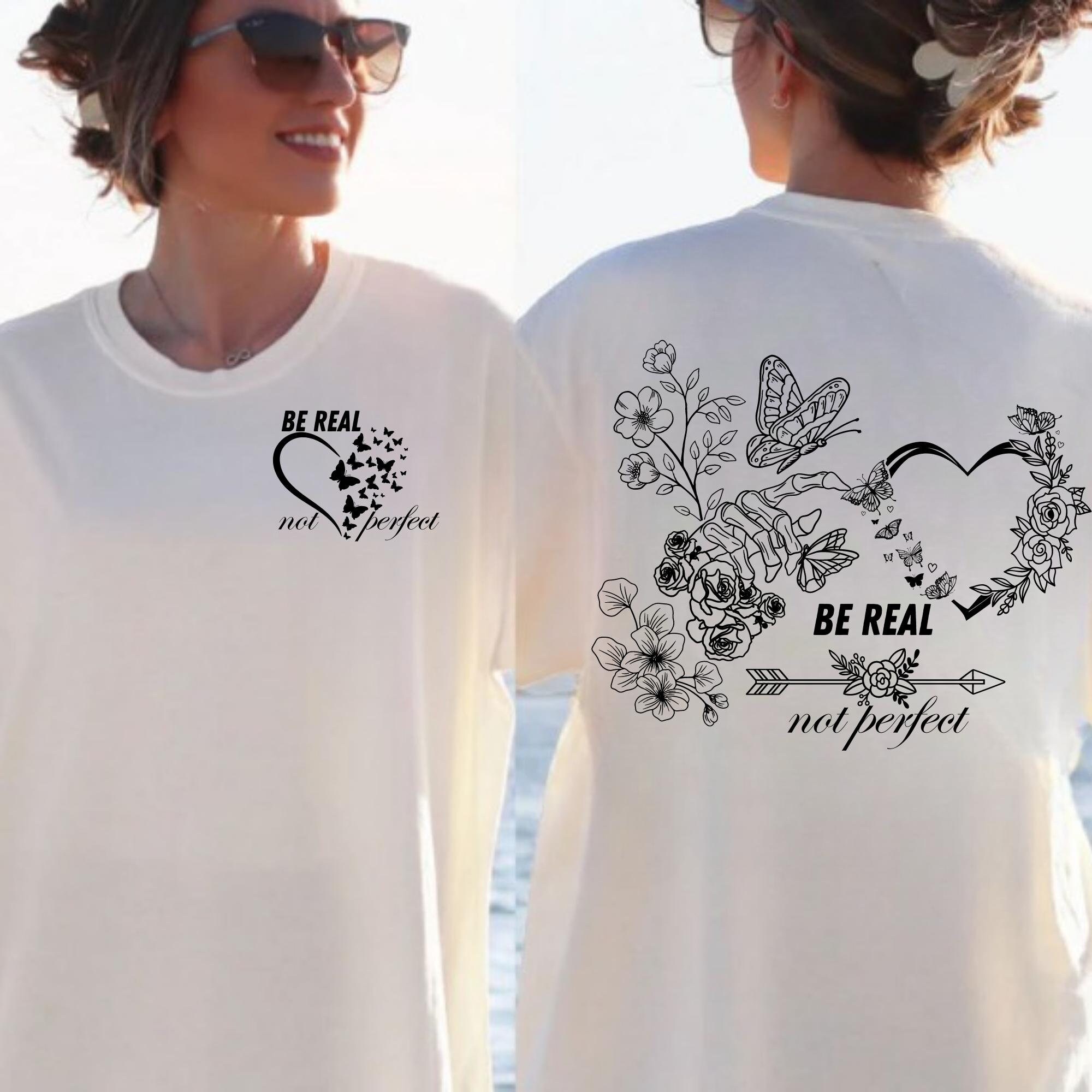 Be Real Not Perfect SVG PNG, Svg Cut Files for Cricut, Self Love Svg ...