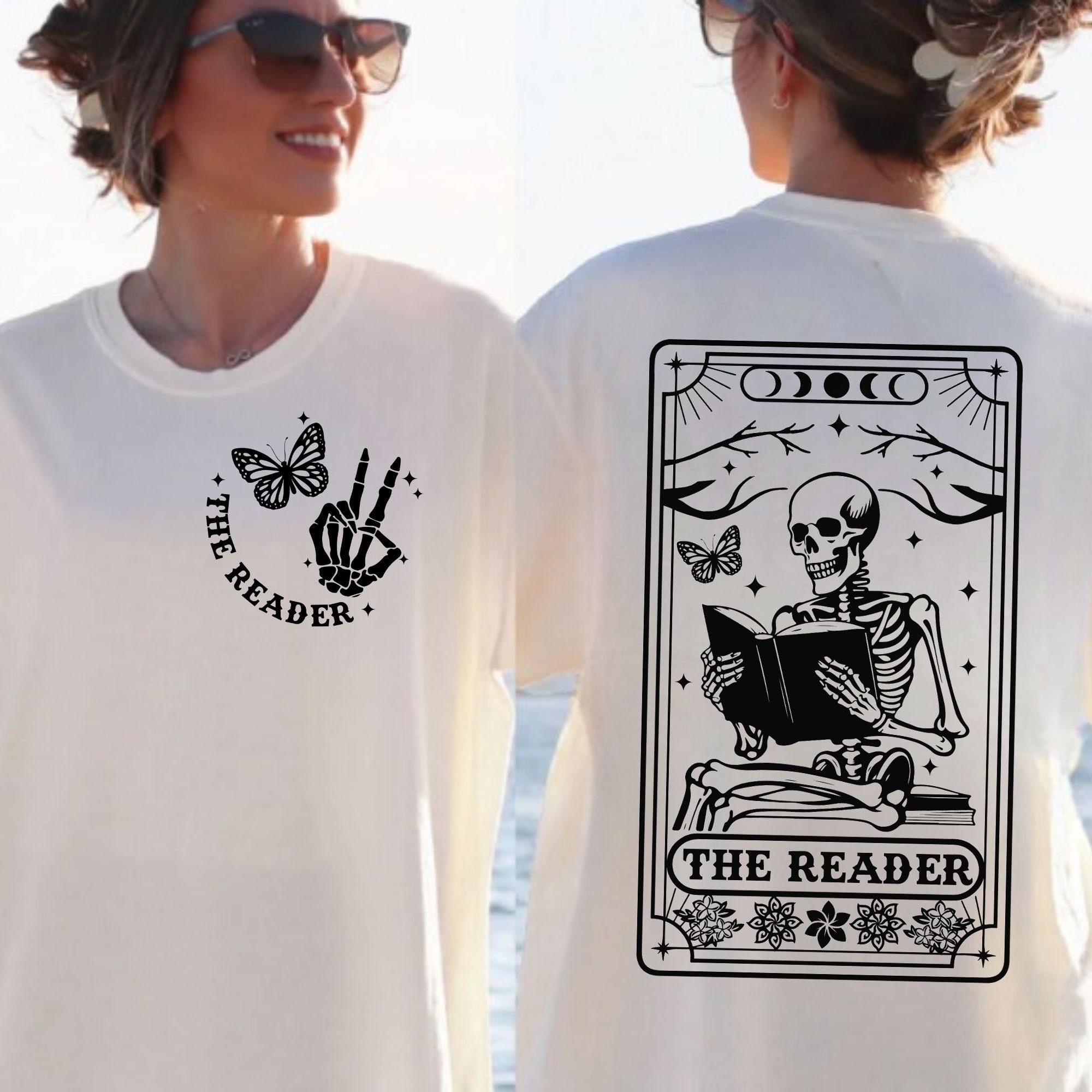 The Reader Tarot Card SVG Skeleton Reading Svg the Reader - Etsy Australia