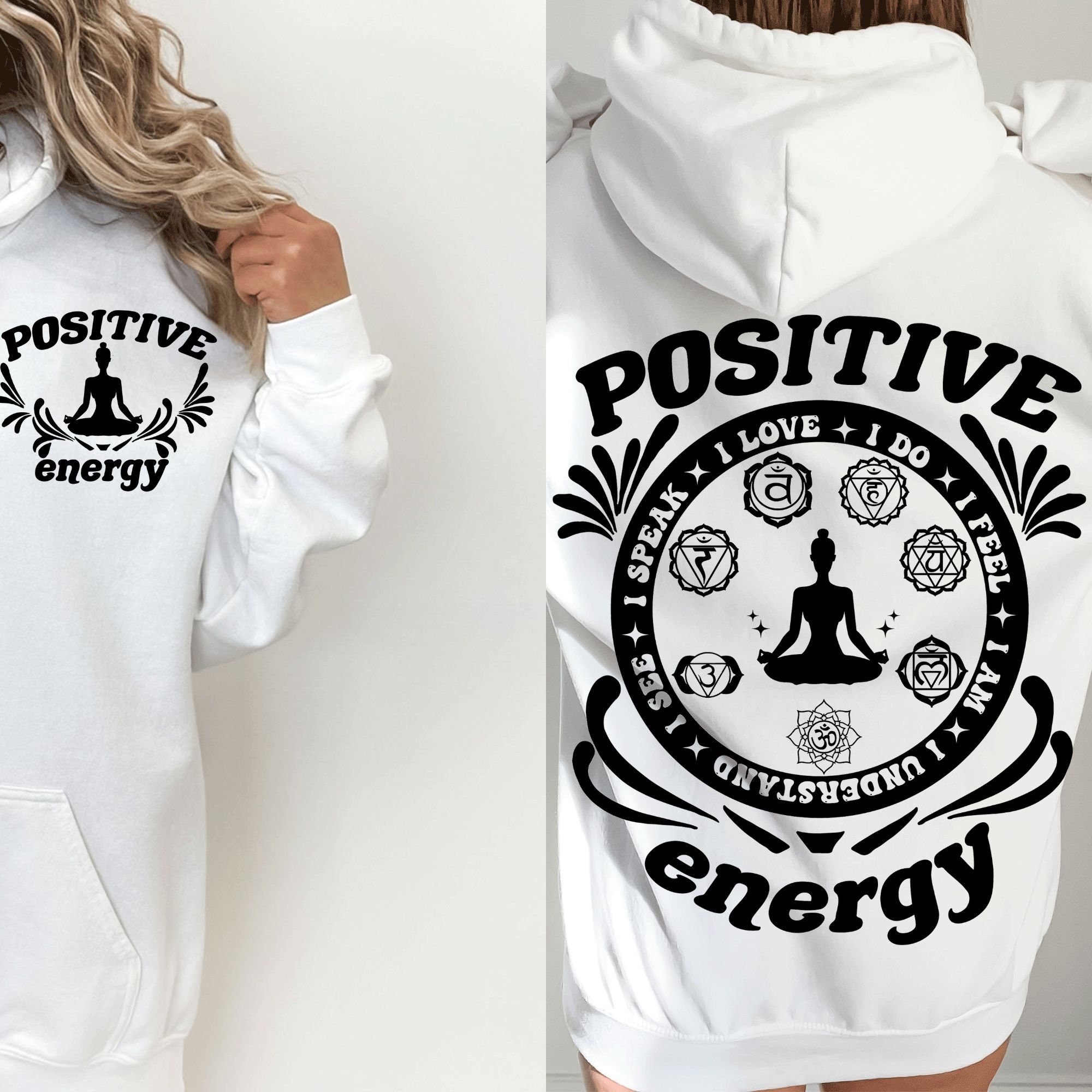 Positive Energy SVG PNG Svg Cut Files for Cricut Self Love - Etsy