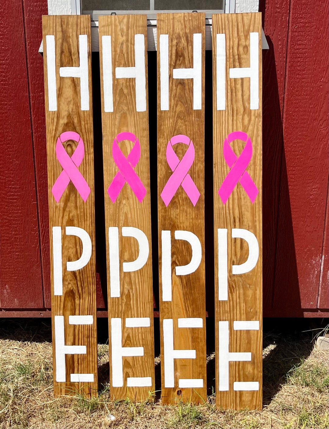 Cancer Awareness Porch Sign - Breast Cancer Awareness Porch Sign - Hope ...