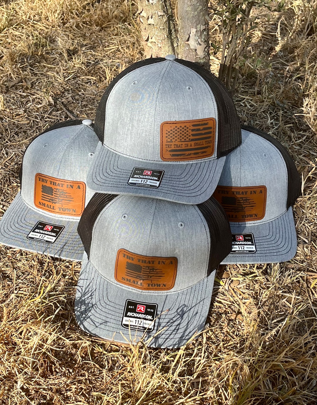 Custom Personalized Hats Snapback Trucker Hats With Leather Engraved ...