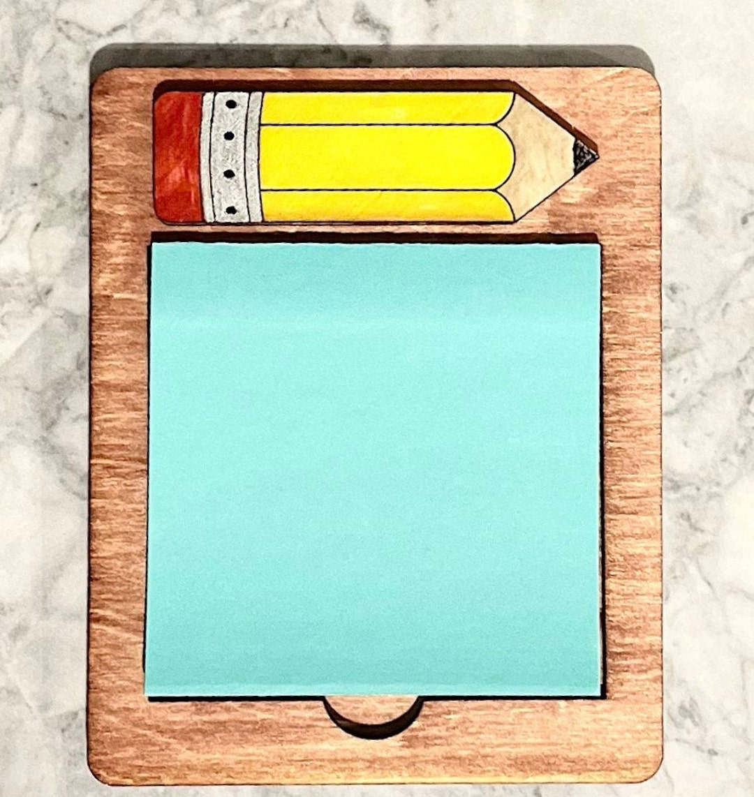 Pencil Post It Note Holder / Teacher Appreciation Gift - Etsy