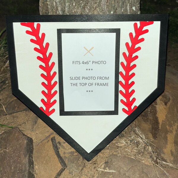 Baseball Plate Picture Frame Svg - Etsy