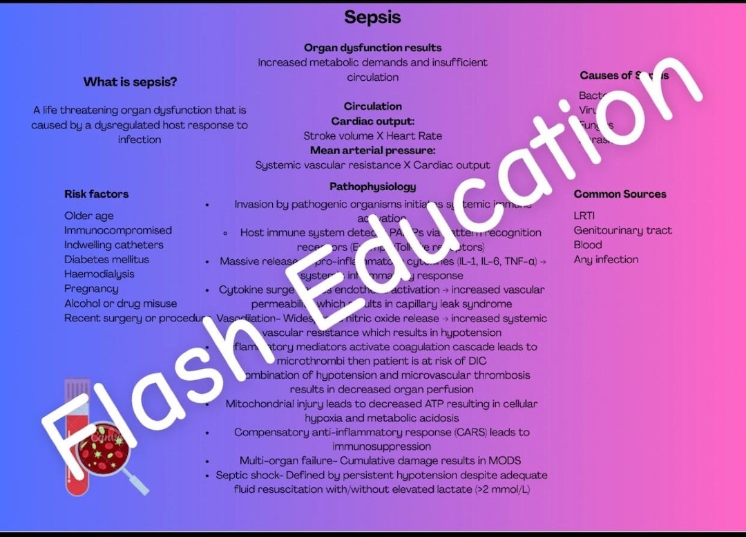 All About Sepsis Flashcards. Perfect for Nursing or Medical Students.a Quick Detailed Review of ...