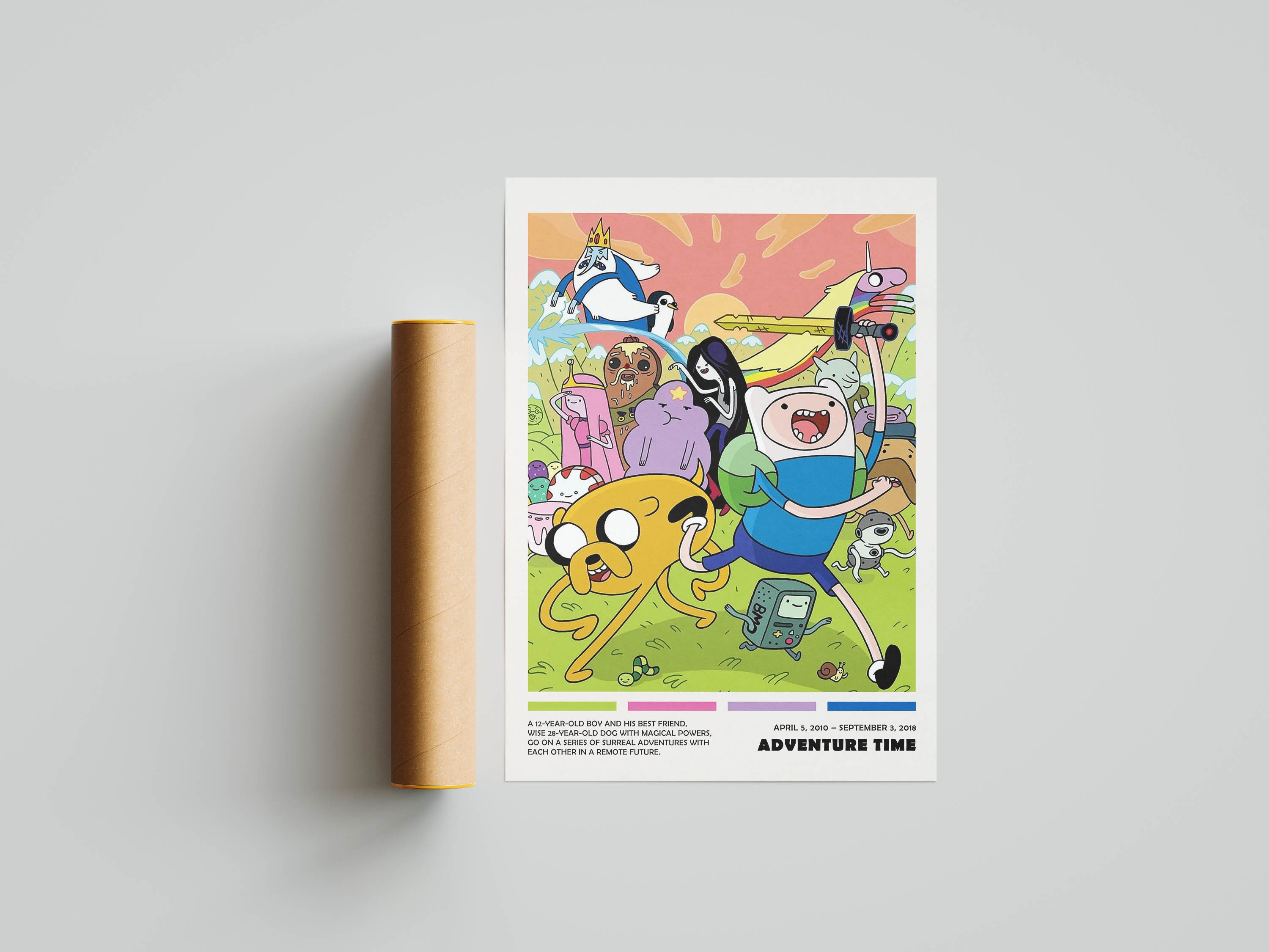 Adventure Time Poster, Wall Art, Minimalist Anime Poster sold by Irshad ...