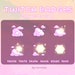 Clouds to Sun Twitch Sub Bit Cheer Badges / Cute Pink Clouds Emotes ...