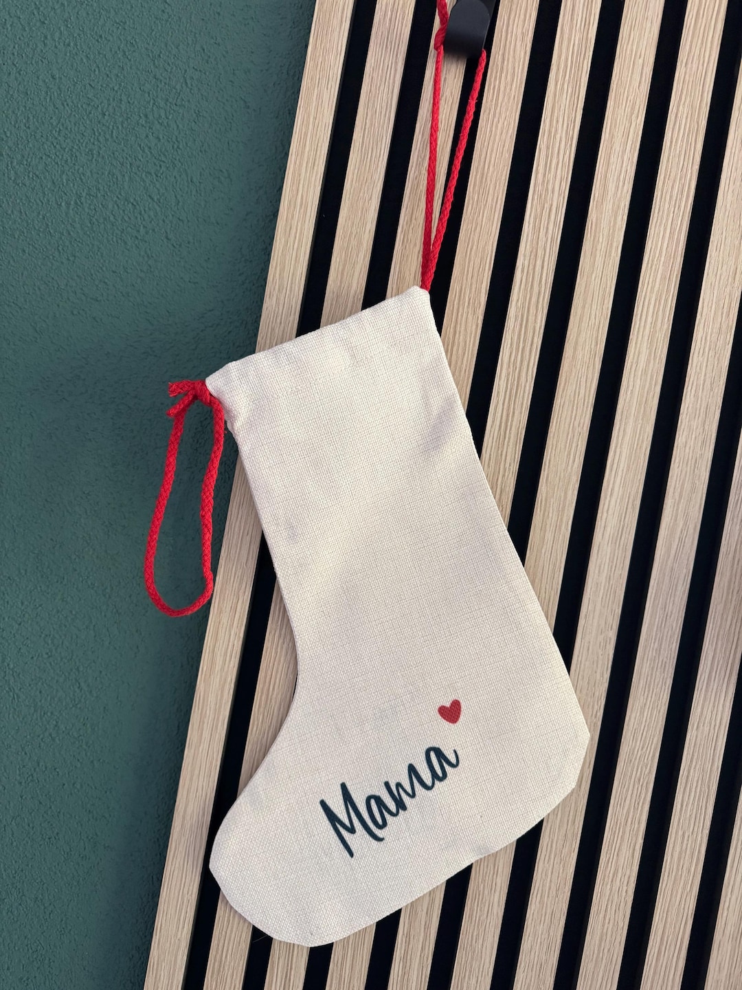 Santa Claus Boot Personalized From Linen Santa Sack With Name ...