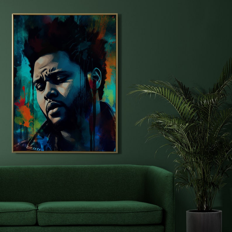 The Weeknd Color Smash Hi-res PRINTABLE FILE Digital Art - Etsy