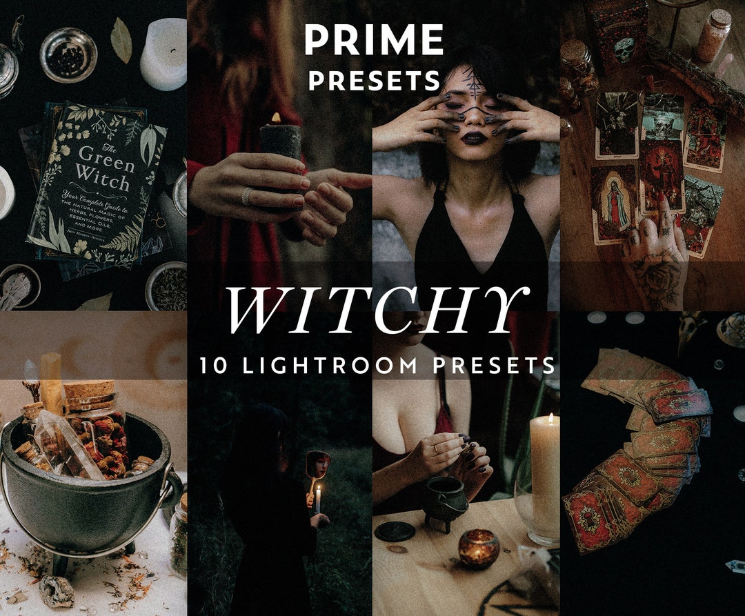 10 Witchy Lighroom Mobile & Desktop Presets Dark Aesthetic Filter ...