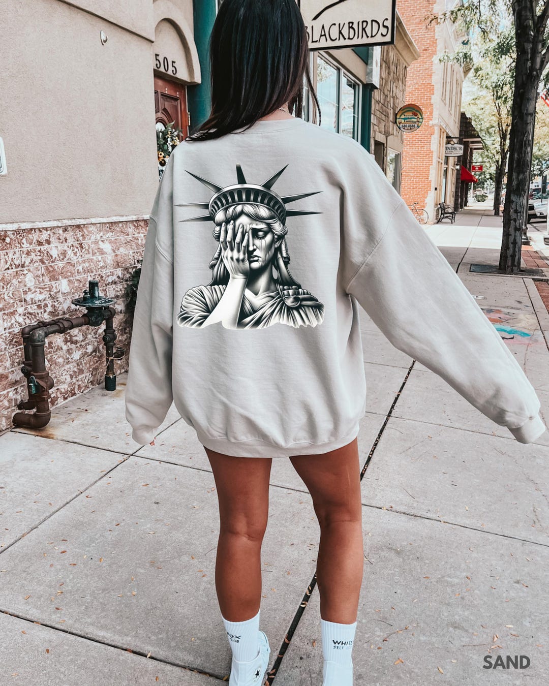 Sad Statue of Liberty Sweatshirt feminist Shirt, Resistance, Support ...