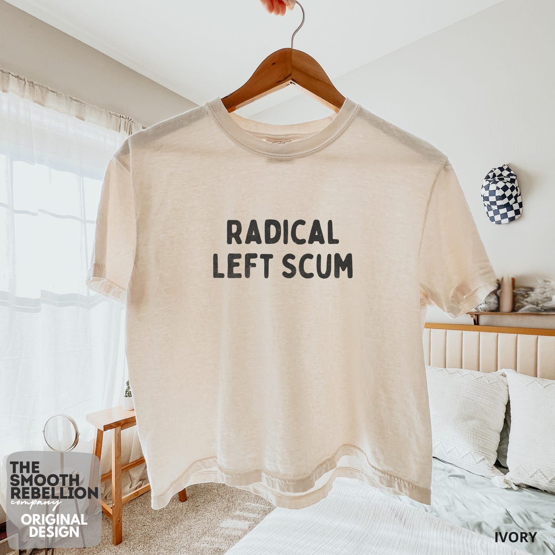 Radical Left Scum Crop Top, Political Boxy Tee for Liberal Women - Etsy