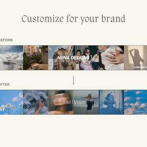TRENDY Youtube Channel Banner | Editable Canva Template | Minimalistic ...